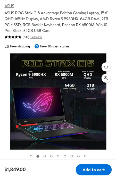 ASUS ROG Strix G15 15.6