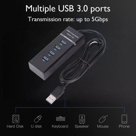 USB HUB 3.0 1x4Port