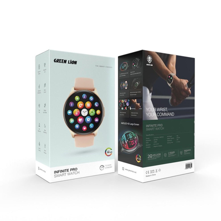 Умные часы Amoled Green Lion Infinite Pro в цвете розового золота
