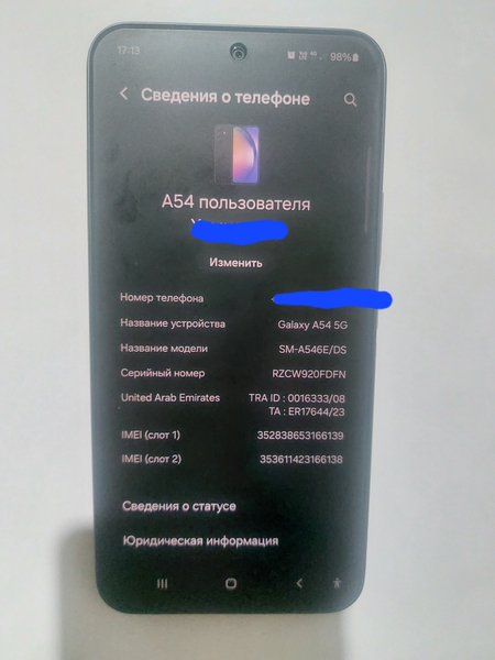 Samsung galaxy A54 8\256 gb