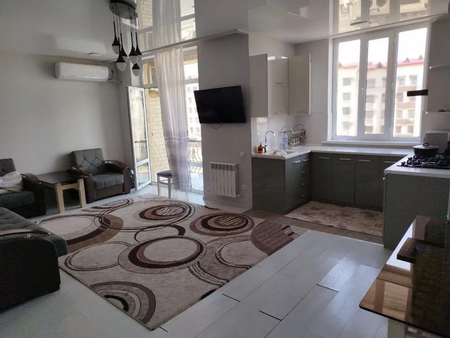 Махтумкули ТАПОич мост ЖК PARKENT PLAZA под ключ 2-комнатная 70 м2