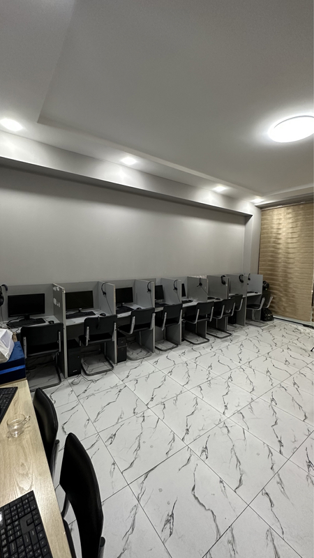Call center uchun компютер+наушник+стол+стул