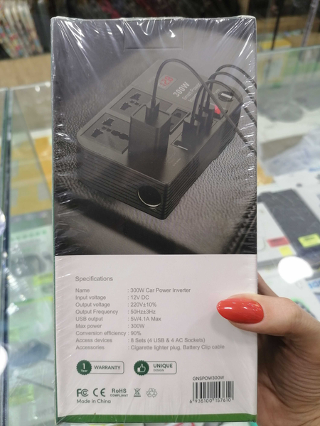 Преобразователь с 12V на 220 инвертор Green Lion spark 3