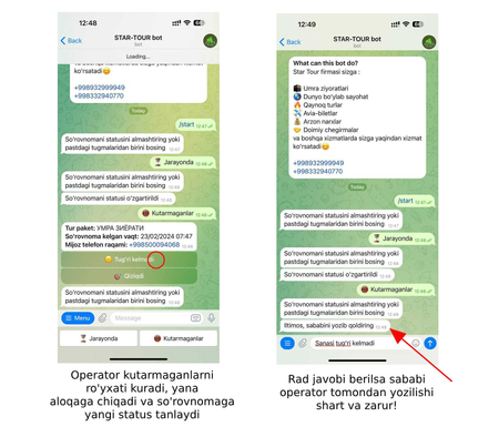 Telegram bot | Tur firmalar uchun