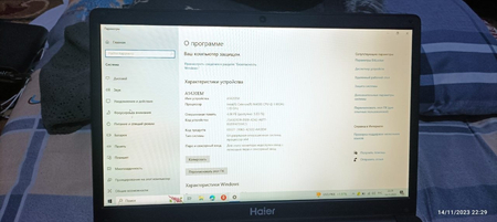 Noutbook HAIER akuratniy ishlatilgan, tezligi zo'r