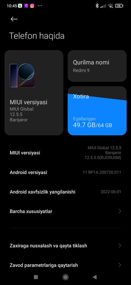 Redmi 9 sotiladi