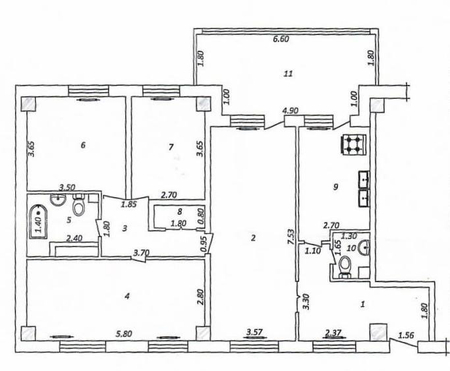 СРОЧНО продается квартира 2/10/14 55м2 в ЖК «Prestige Gardens»