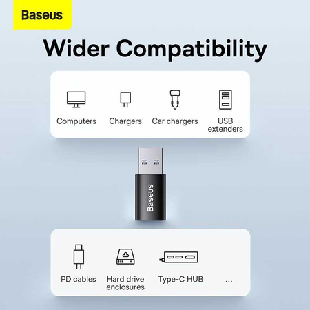 Адаптер-переходник Baseus Ingenuity Series Mini OTG Adaptor USB 3.1