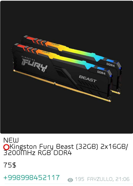 Kingston fury beast ddr4