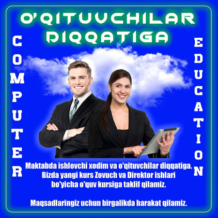 Kompyuterni 0 dan o’rganasiz!