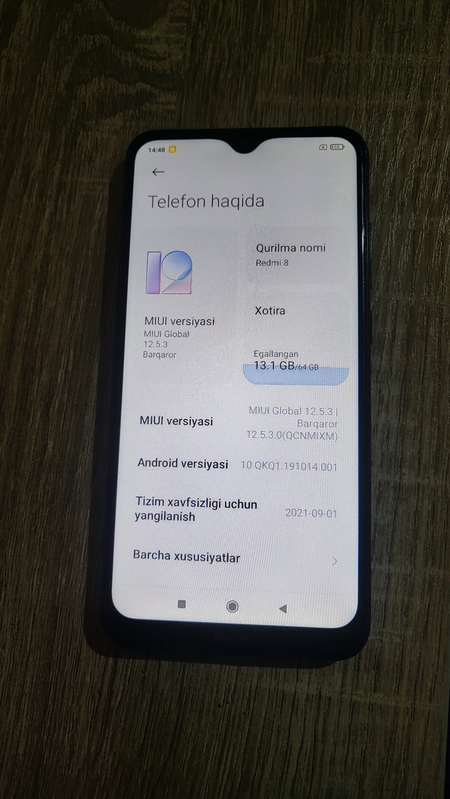 Redmi 8 holati yaxshi srochni sotiladi