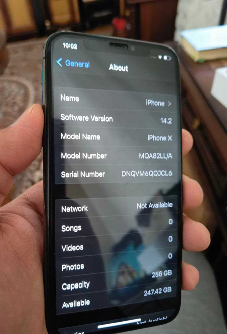 Iphone x  (256GB)