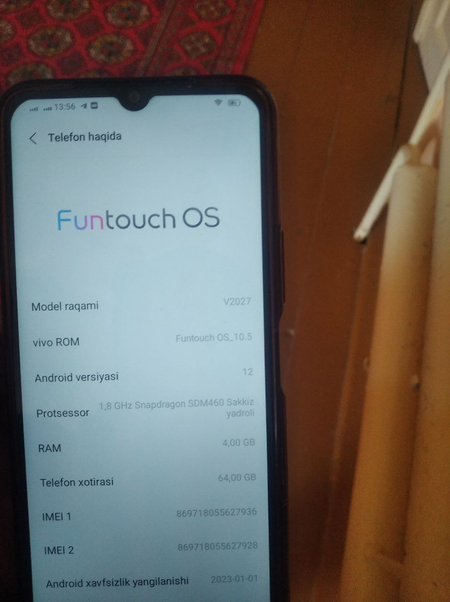 Vivo y20 tilifon sotiladi
