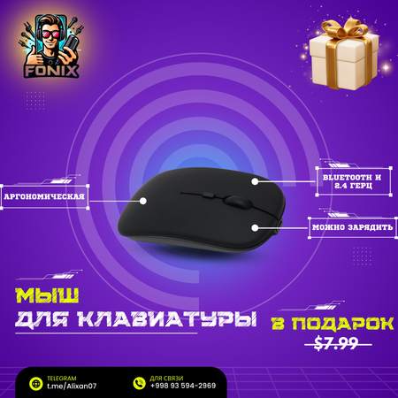 Planshet va telefon uchun klaviatura va sichqoncha