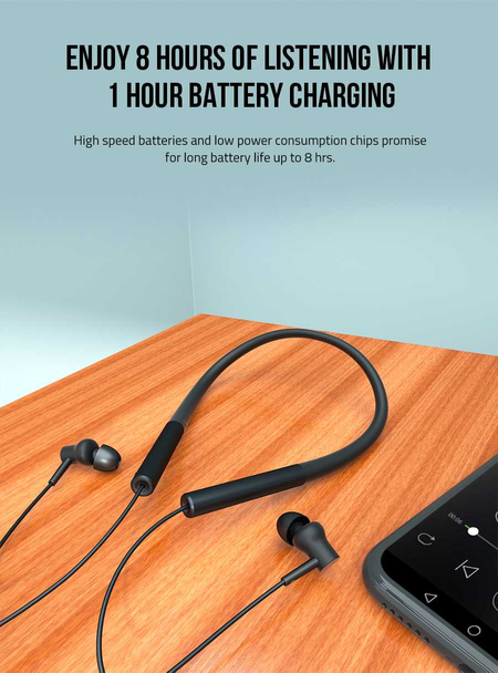 BLUETOOTH-НАУШНИКИ F&D N203 с шейным ободом