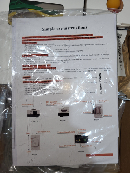 ЭКГ 3 каналный ZONCARE E 10. 
Extreme Simplicity 3-Ch ECG Machine

Нов