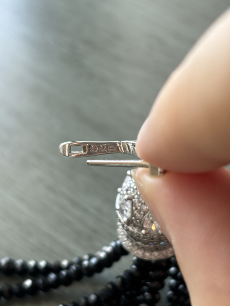 серебрянный комплект от swarovski