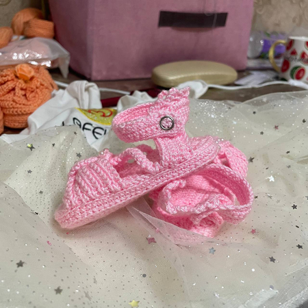 Башмачки розовые зефирки