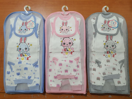 Chaqaloqlarga Baby kids 5.6 taliy kanplektlar