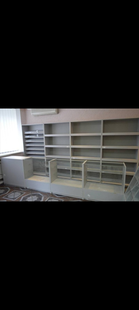 Mebel polka vitrina stellaj Apteka Magazin  Salon Bog'cha maktabga