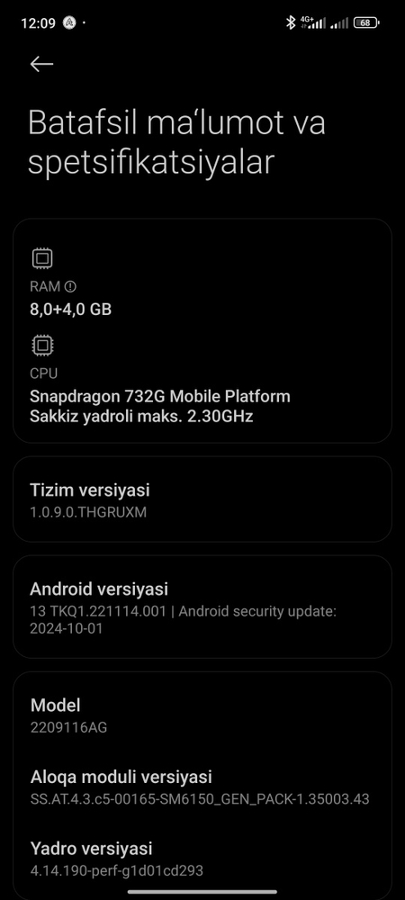 Redmi 12pro 8+4 256 gb