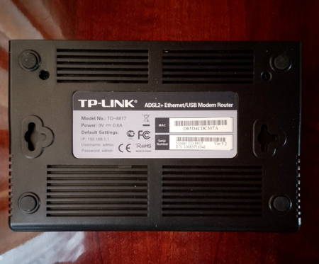 Продаю TP-LINK ADSL2 Ethernet/USB Modem Router