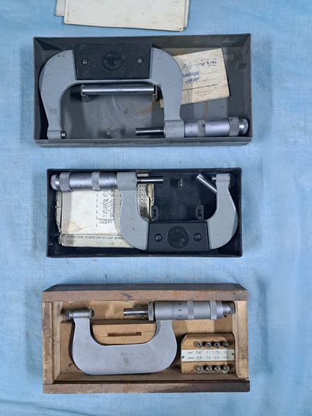 Микрометры 75-100, 50-75 и 25-50