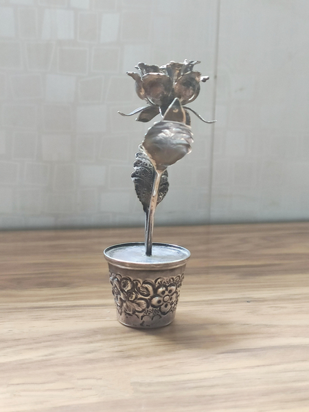 Серебряный цветок 925 проба
