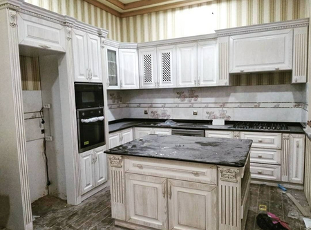 Шпонировнные кухонные гарнитуры на заказ