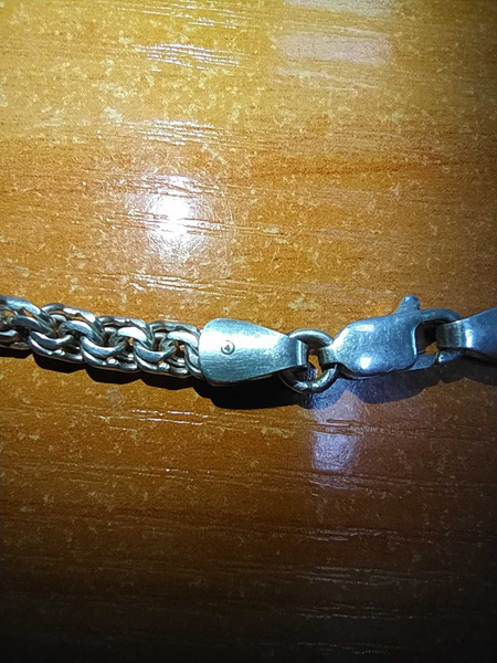Мужская серебряная цепочка из 925 серебра.