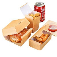 Коробки для фаст фудов. Fast foodlar uchun qutilar.