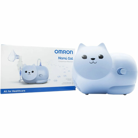 Компрессорный небулайзер OMRON Nami Cat made in Italy Ингалятор-кошечк