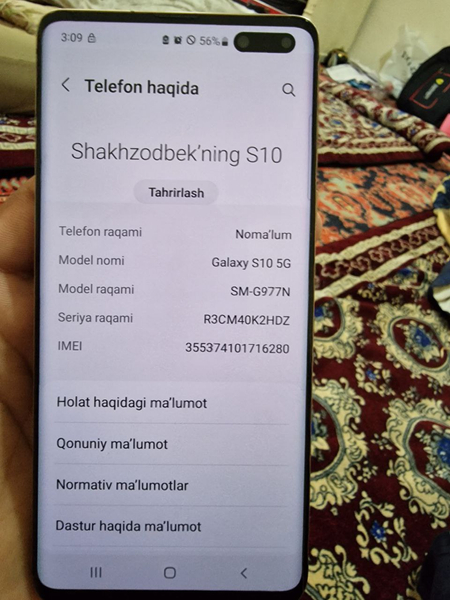 Samsung S 10 5 G