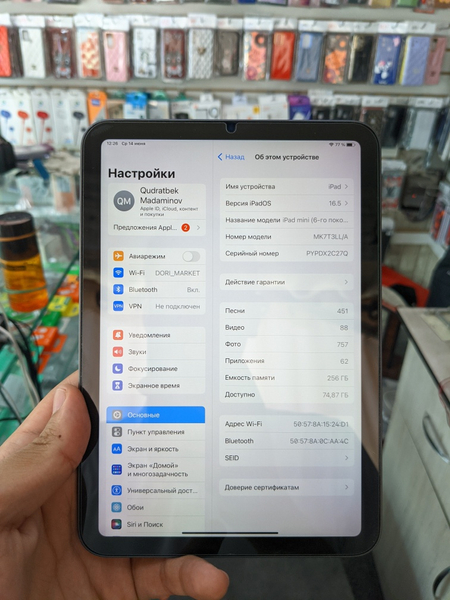 iPad mini 6  256GB WiFi LL/A