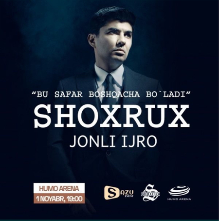 Shoxrux konsertiga biletlar