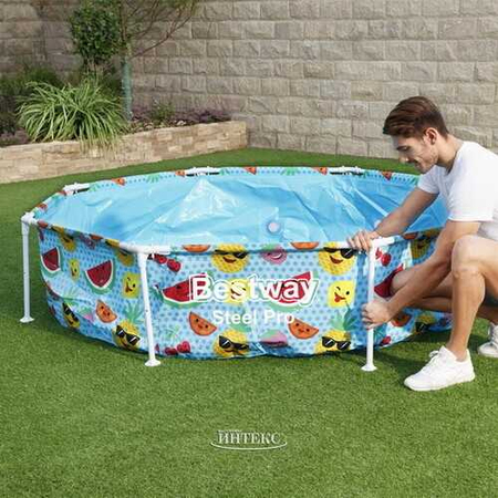 Каркасный бассейн 56432 Bestway Splash-in-Shade 244*51 см с навесом