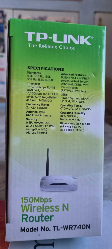 Роутер вайфай TP-LINK  TL-WR740N