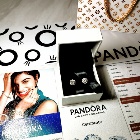 Серьги PANDORA с Бриллиантами