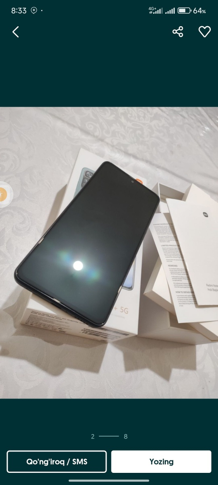 Redmi note 11 pro+5g 8/256 120w zaryadka