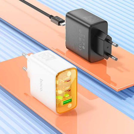 Бесплатная Доставка. Адаптер 65W сетевой Hoco Smart charger CS44A