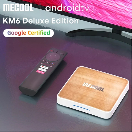 SmartBoxMecool KM6 deluxe 4/64гб android10.Прошивка+Доставка бепул.шх
