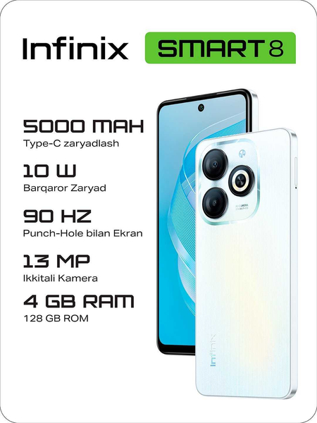 Smartfon Infinix Smart 8 , Tecno Spark Go, Itel, Samsung, Redmi, Xiaom
