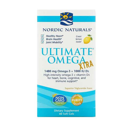 Nordic Naturals, Ultimate Omega Xtra, 740 мг, 60 капсул