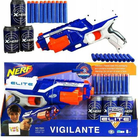 Пистолет Бластер NERF с 10 Патронов и 3 Банки Мишени