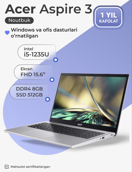 Acer aspire 3 core i5