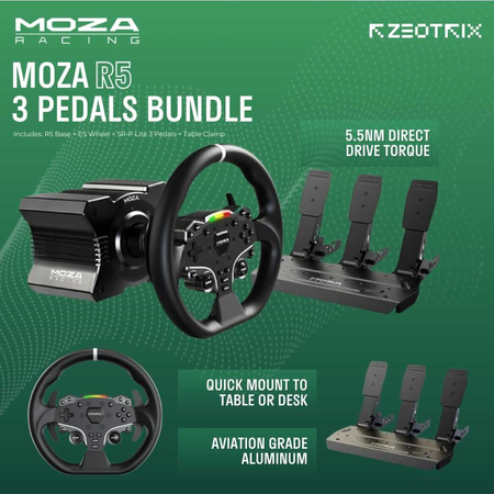 Руль комплект Moza R5 симрейсинг + доп аксессуары