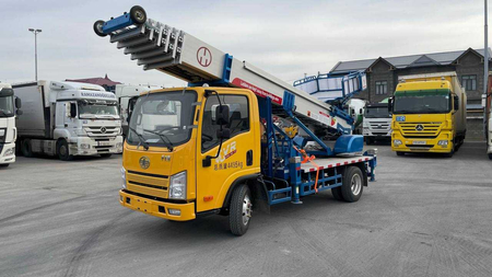 Автовышка, автоподъемник, АГП, автокўтаргич FAW 23 м