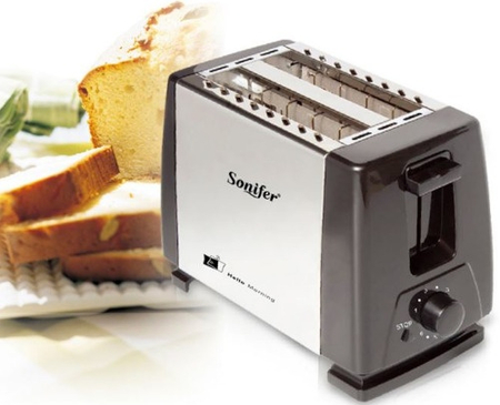 Доставка бесплатная! SONIFER Тостер 600-700 Вт SF-6007