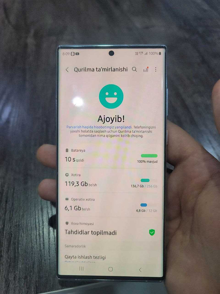Samsung s22 Ultra rangi oq