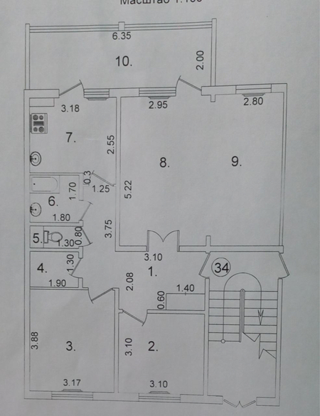 Сергели 3 - 4 / 5 / 5 Балкон 2х6 Ориентир: 7 школа